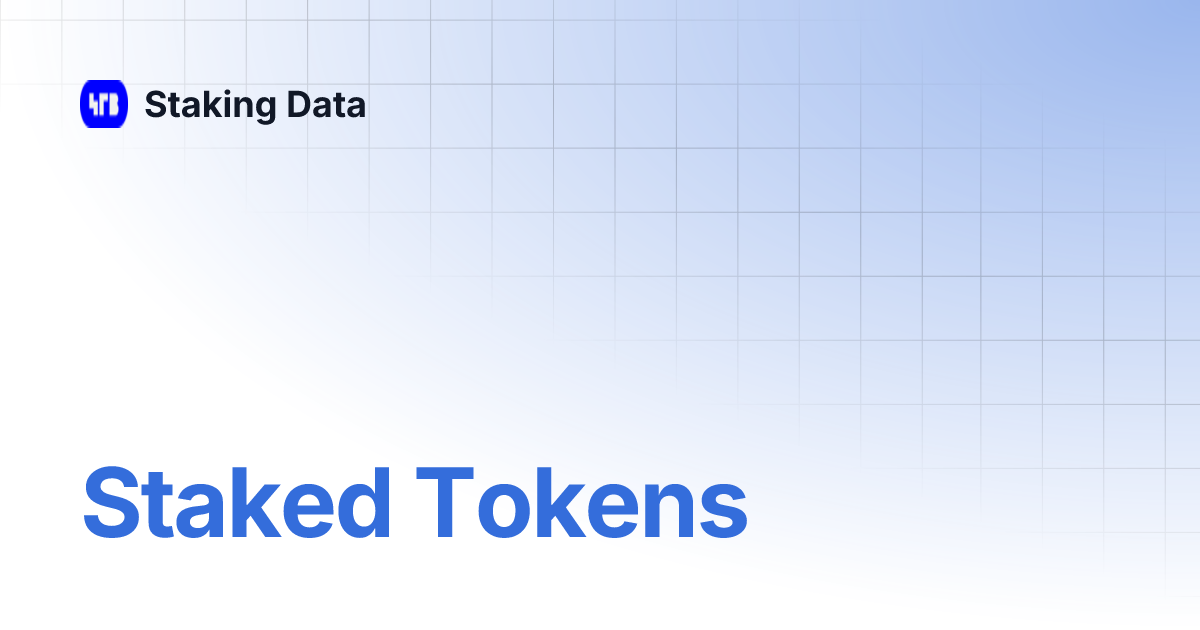 Staked Tokens | Staking Data