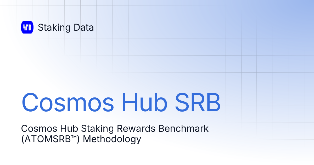 Cosmos Hub SRB | Staking Data