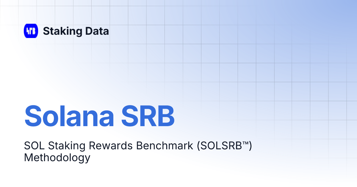 Solana SRB | Staking Data