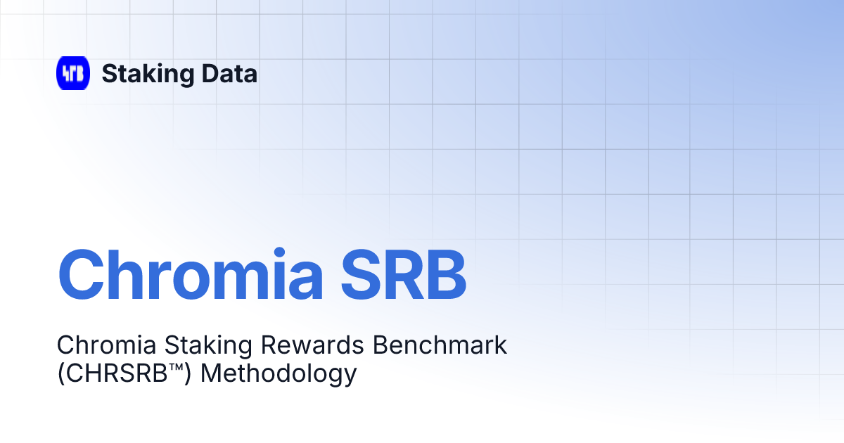 Chromia SRB | Staking Data