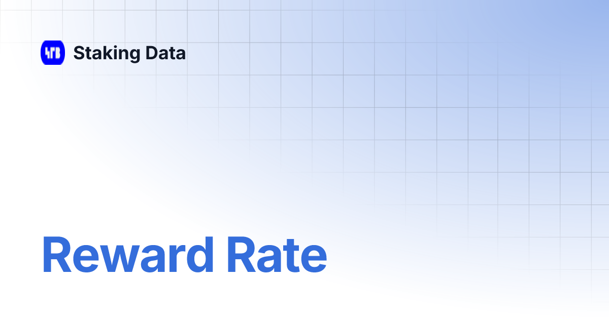 Reward Rate | Staking Data