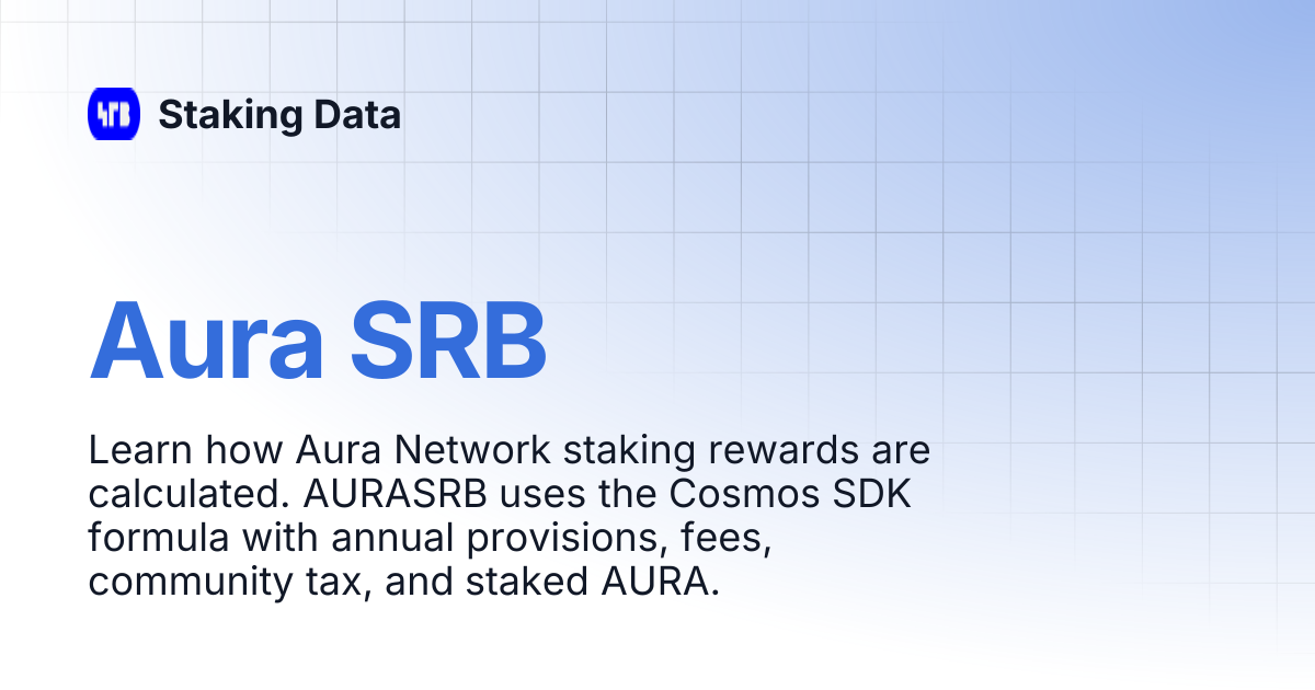 Aura SRB | Staking Data