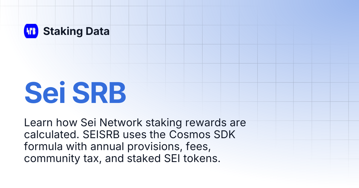 Sei SRB | Staking Data